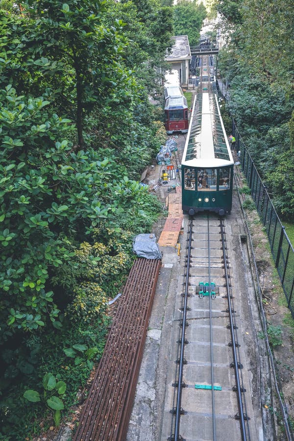 14 Oct 2022 New Peak Tram Pass the Stone Bridge MacDonnell Road ...