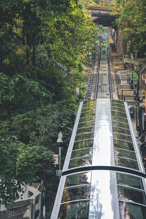 14 Oct 2022 New Peak Tram Pass the Stone Bridge MacDonnell Road ...