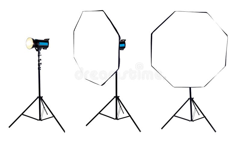 Octabox Del Softbox Della Foto Sul Flash Dello Studio Isolato ...