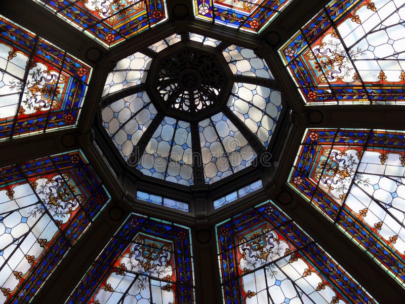 Octagon stock image. Image of glass, octagon, interior - 6171527