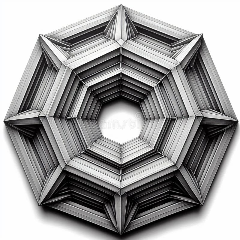 Octagon an Eight Sided Shape with Eight Angles and Sides, Iso Stock ...