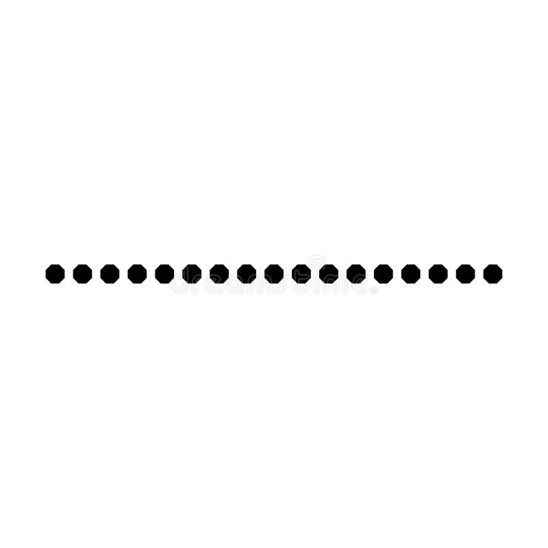 Octagon Frame Border Horizontal Line Shape Icon for Decorative Vintage ...