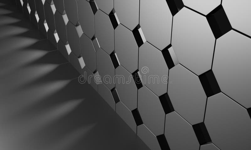 Octagon Geometry Shape Wall Concept Stock Illustration - Illustration ...