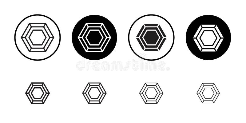 Octagon Icon Isolated Flat Vector in Outline Stock Vector ...