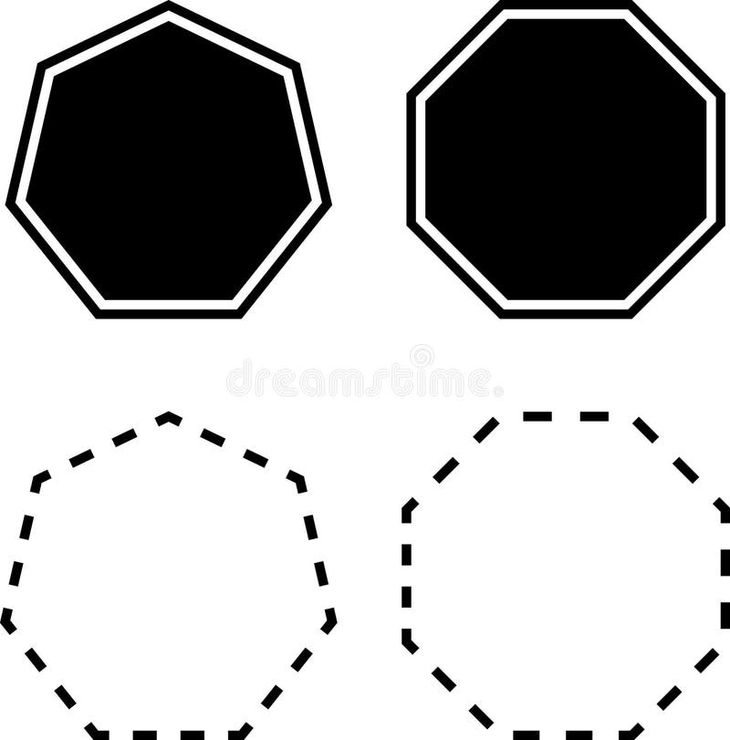 Octagon Icon. Vector Geometry Geometry Pentagonal, Hexagonal, Octagonal ...