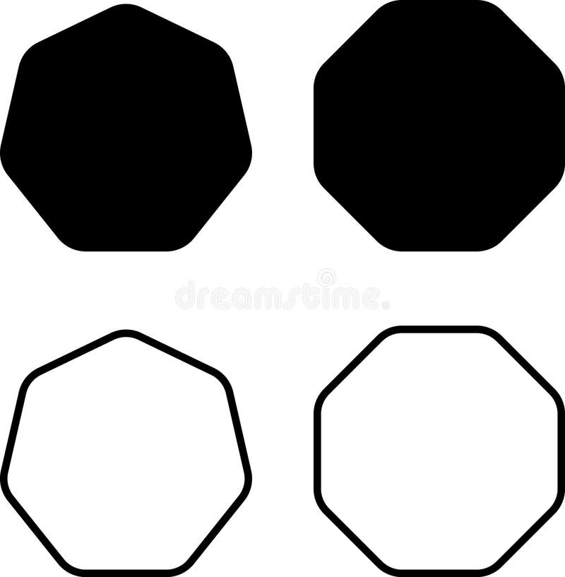 Octagon Icon. Vector Geometry Geometry Pentagonal, Hexagonal, Octagonal ...