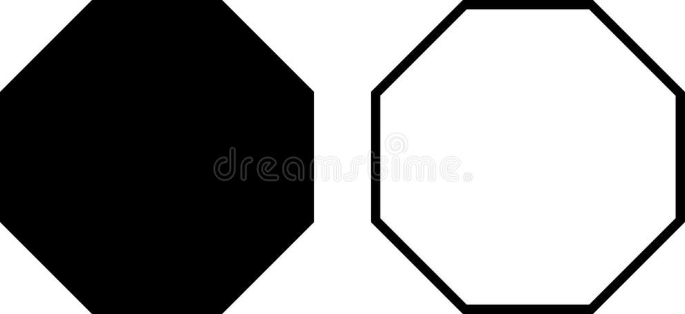 Octagon Icon. Vector Geometry Geometry Pentagonal, Hexagonal, Octagonal ...