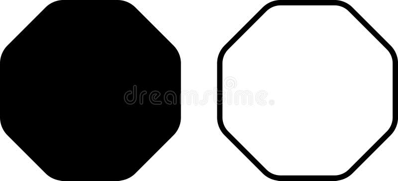 Octagon Icon. Vector Geometry Geometry Pentagonal, Hexagonal, Octagonal ...