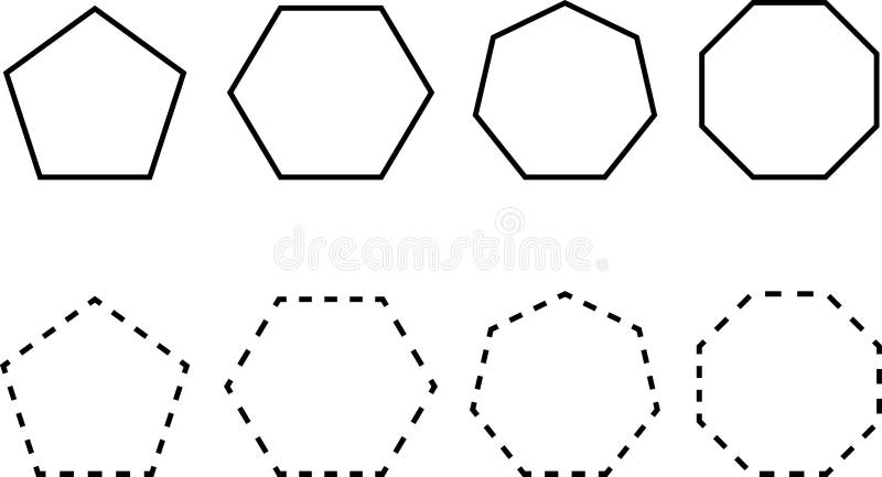 Octagon Icon. Vector Geometry Geometry Pentagonal, Hexagonal, Octagonal ...