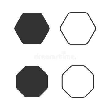 Octagon Outline Stock Illustrations – 3,503 Octagon Outline Stock ...