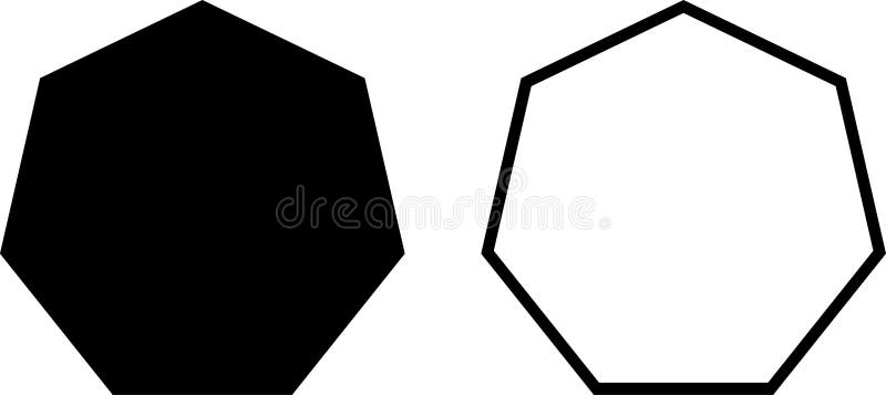 Octagon Icon. Vector Geometry Geometry Pentagonal, Hexagonal, Octagonal ...