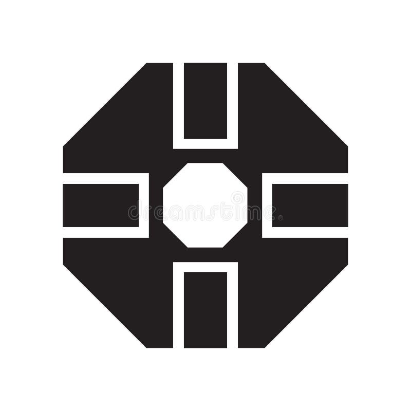 Octagon Icon Vector Sign and Symbol Isolated on White Background ...