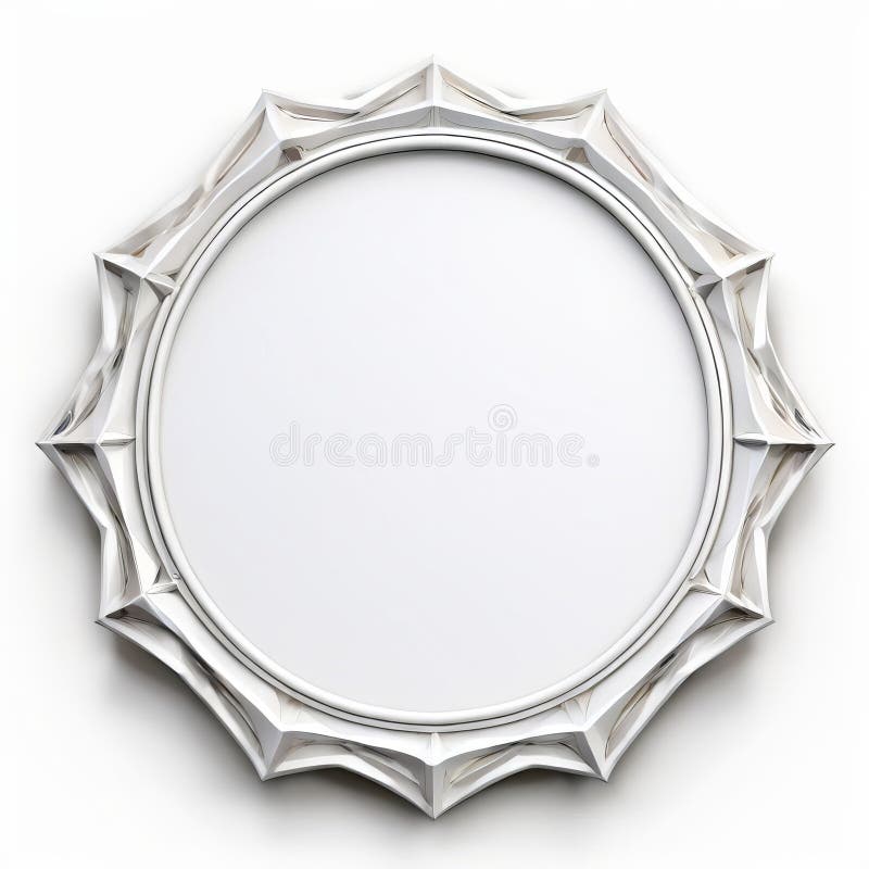 Octagon Mirror with a Thin White Frame and Geome New Beautiful Stock ...