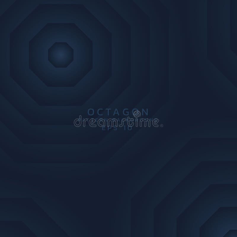 Octagon Pattern Background Abstract Geometric Wave Design Art Dark ...