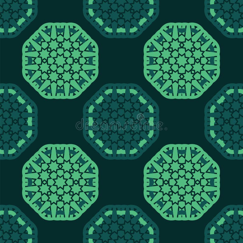 Isolated Colorful Tiled Mosaic Octagon Polygon Shape Stock Vector ...