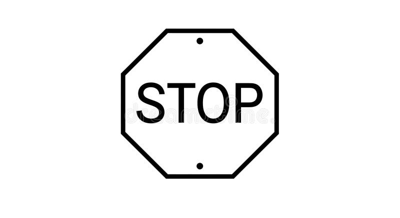 Octagon Stop Sign: High-Resolution Vector Graphic Stock Illustration ...