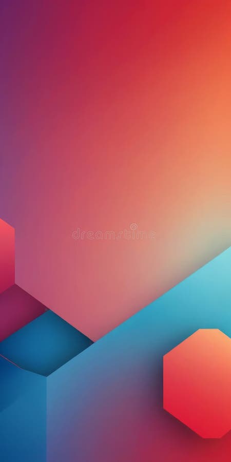Octagonal Shapes in Red and Blue Stock Image - Image of octagonal ...