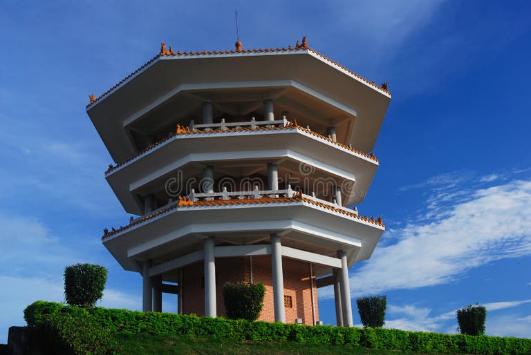 Octagonal tower stock image. Image of close, white, tile - 9938211