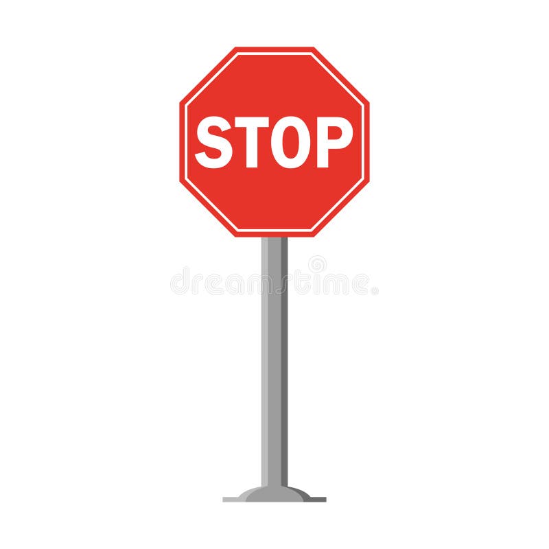 Stop Red Octagonal Stop-hand Sign for Prohibited Activities Stock ... Stop Red Octagonal Stop-hand Sign for Prohibited Activities Stock ...