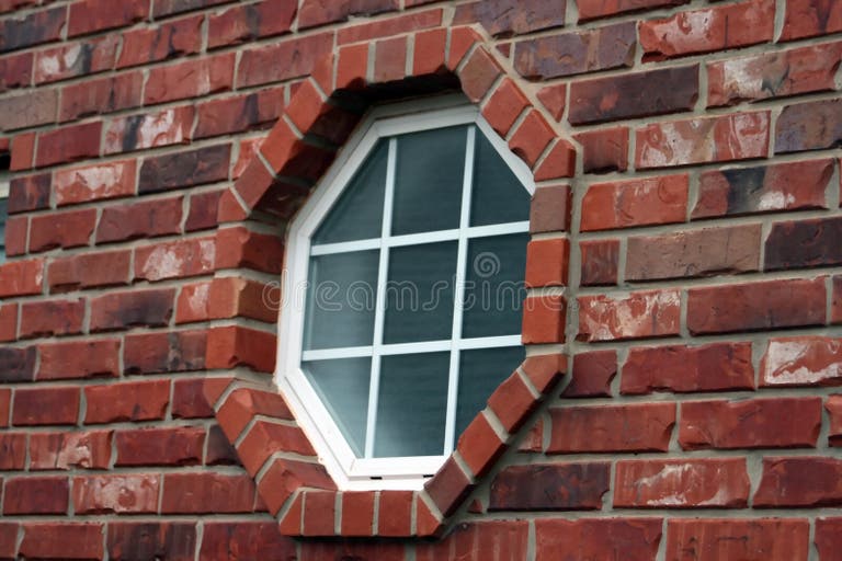 Octagonal Window in Brick stock image. Image of octagonal - 2313699