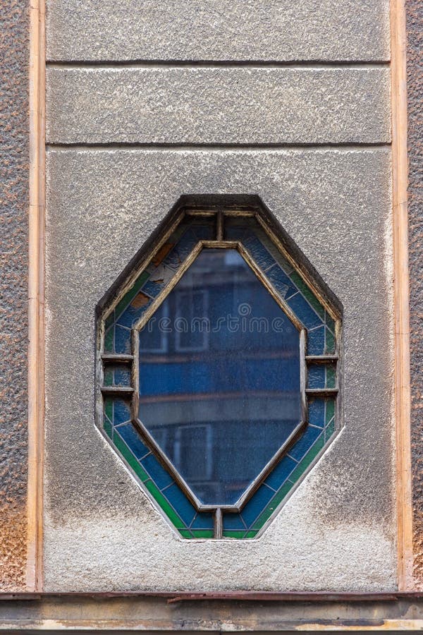 Octagonal Shape Window stock photo. Image of stained - 243465050