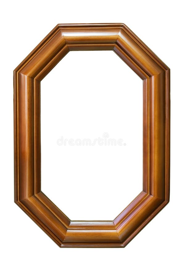 Octagonal wooden frame stock photo. Image of design, texture - 10807238