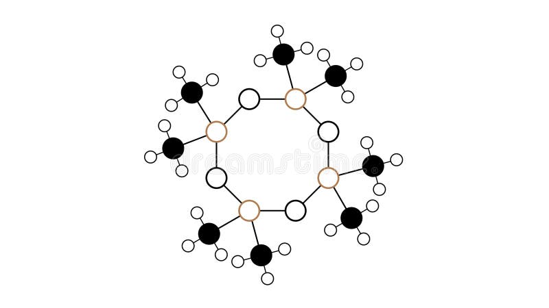 Octamethylcyclotetrasiloxane Molecular Structure, 3d Model Molecule ...