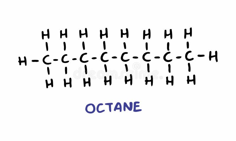 Octane Skeletal Structure