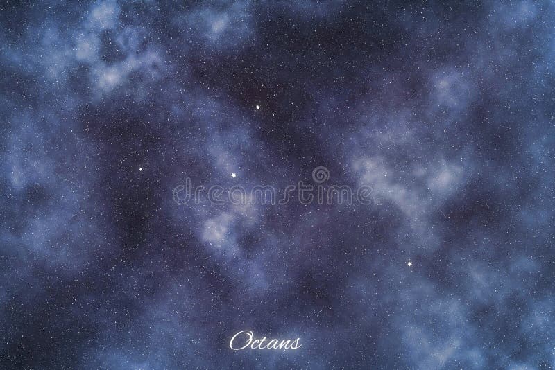 Octans Star Constellation, Brightest Stars, Octans Hadleianus, Octant ...