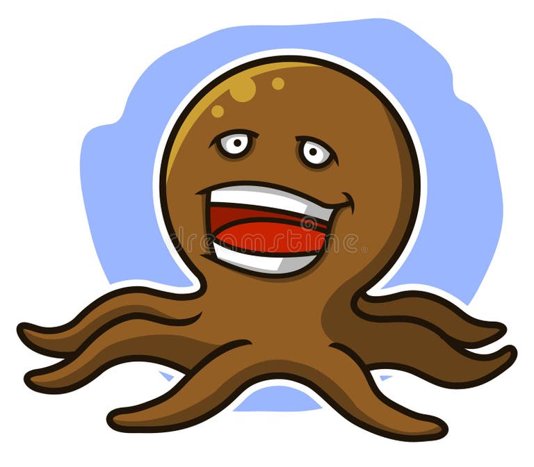 Octo Cartoon stock vector. Illustration of algae, tentacle - 71209039