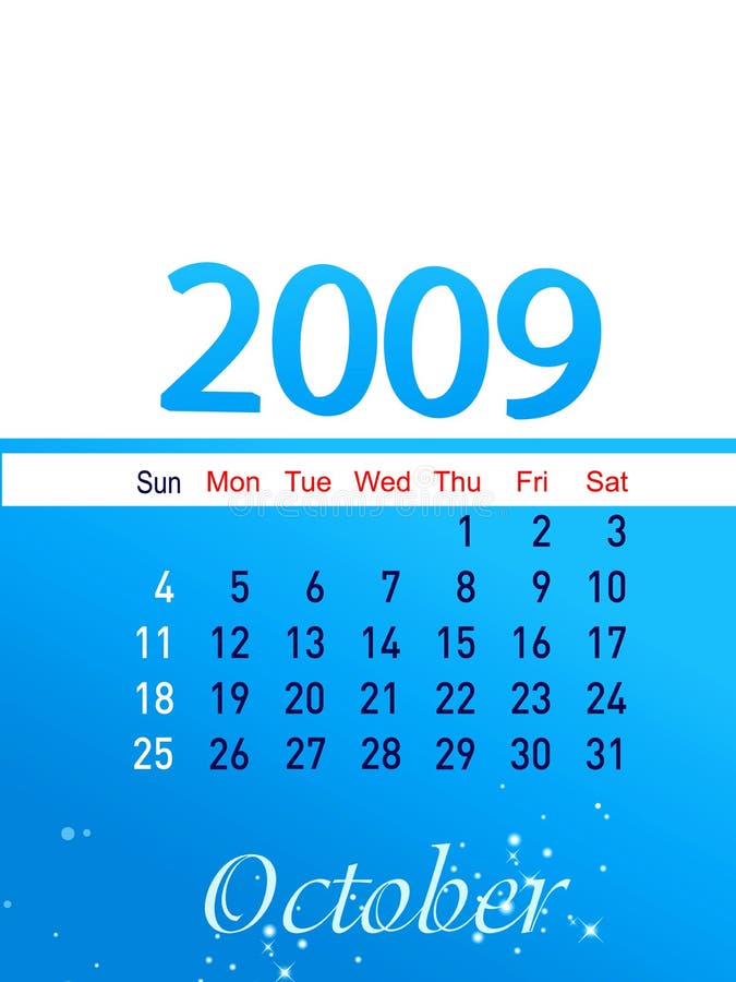 Colorful Calendar for 2010. Stock Vector - Illustration of season ...