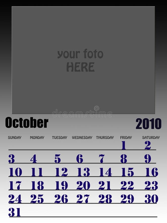 October 2010 stock illustration. Illustration of june - 7873677
