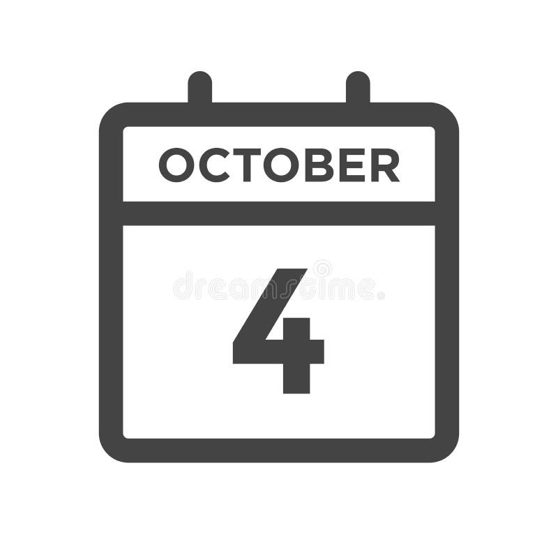 October Calender Outline Stock Illustrations – 410 October Calender ...