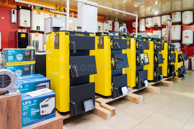 October 18, 2022 Balti Moldova. Solid Fuel Boilers Editorial Image - Image of fireplace, stove ...