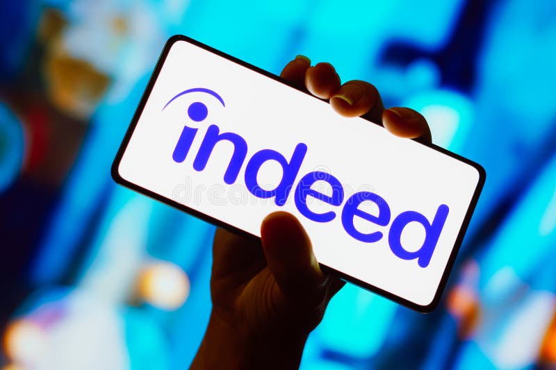 October 18, 2023, Brazil. in this Photo Illustration, the Indeed Logo ...