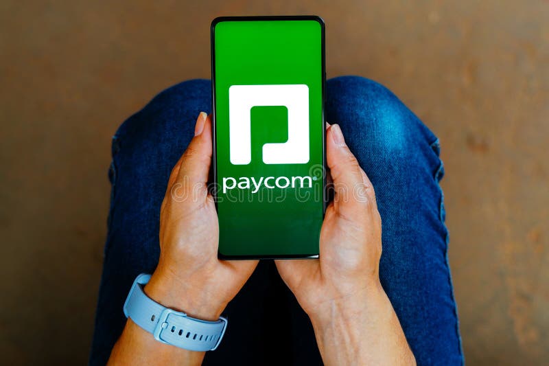October 16, 2023, Brazil. in this Photo Illustration, the Paycom Logo ...
