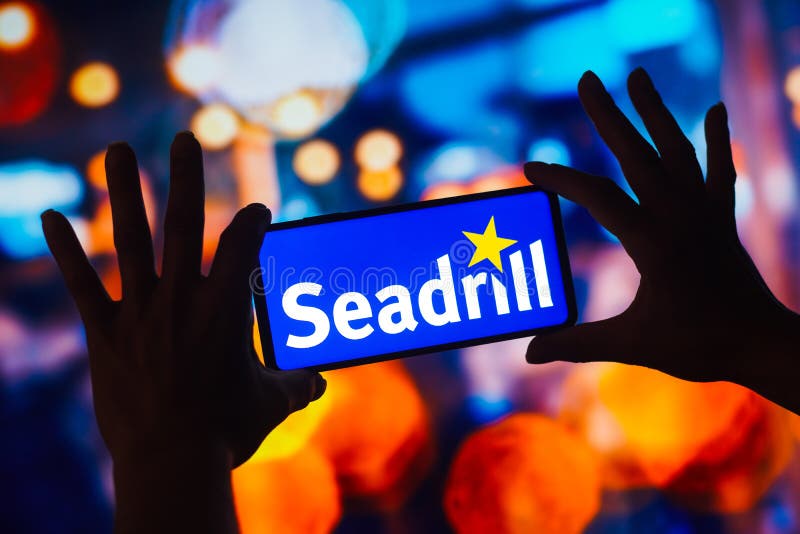 October 22, 2022, Brazil. in this Photo Illustration, the Seadrill Logo ...