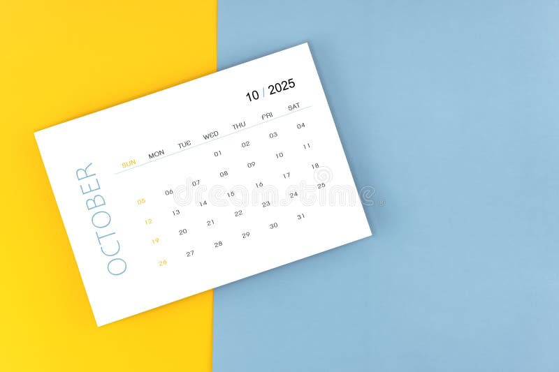 2,239 October 2025 Calendar Template Stock Photos - Free & Royalty-Free ...