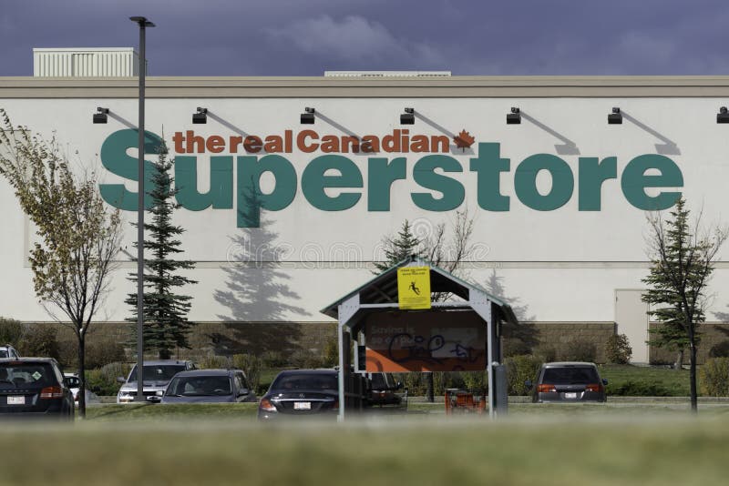 14 October 2019 - Calgary , Alberta, Canada - Canadian Superstore Logo ...