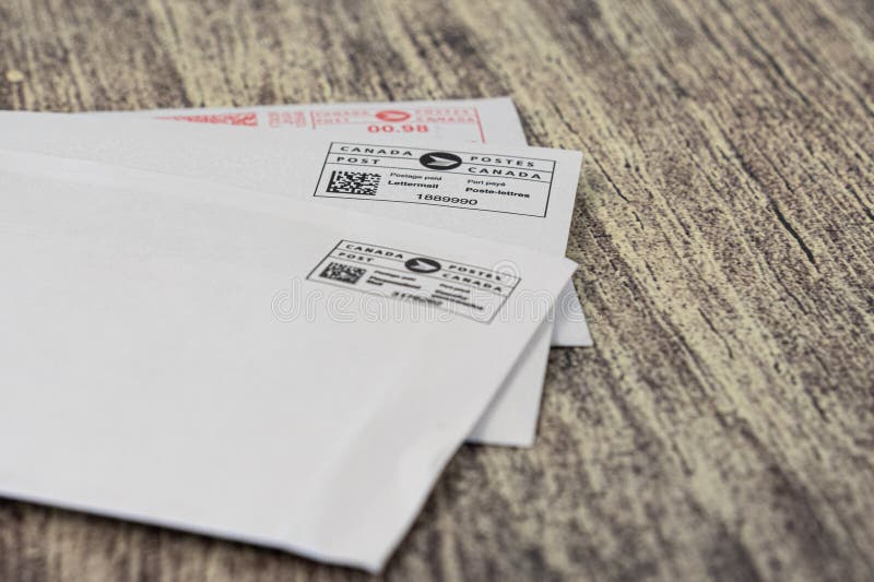 25 October 2024 - Calgary Alberta Canada - Postage Stamp Printed by a ...