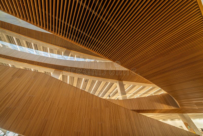 October 7 2022 - Calgary, Alberta - Interior of the New Calgary Central ...