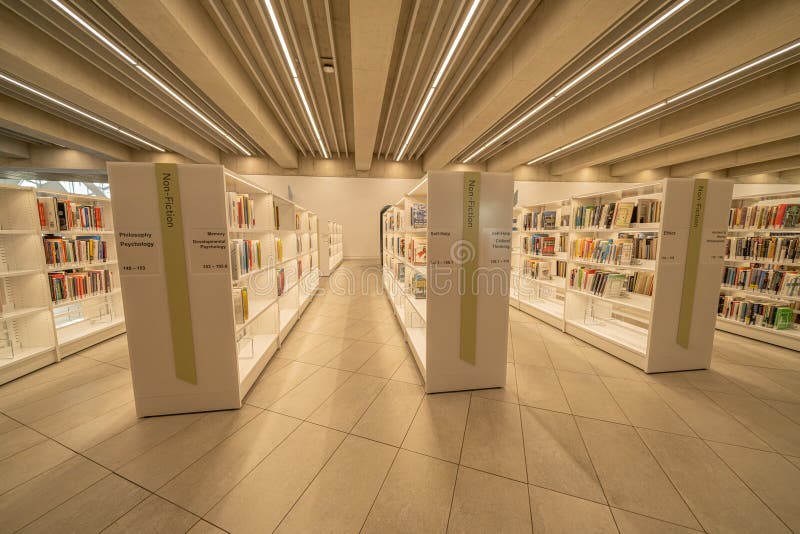 October 7 2022 - Calgary, Alberta - Interior of the New Calgary Central ...