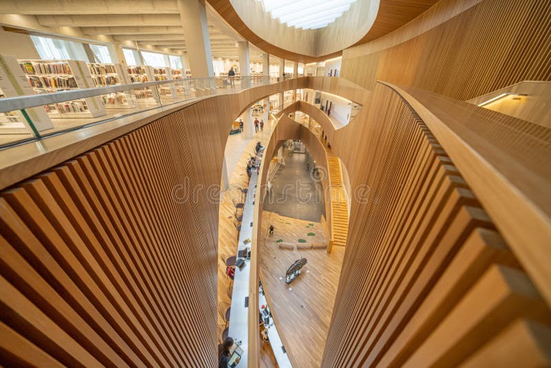 October 7 2022 - Calgary, Alberta - Interior of the New Calgary Central ...
