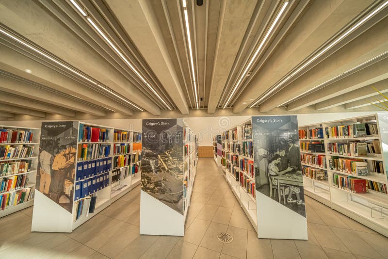 October 7 2022 - Calgary, Alberta - Interior of the New Calgary Central ...