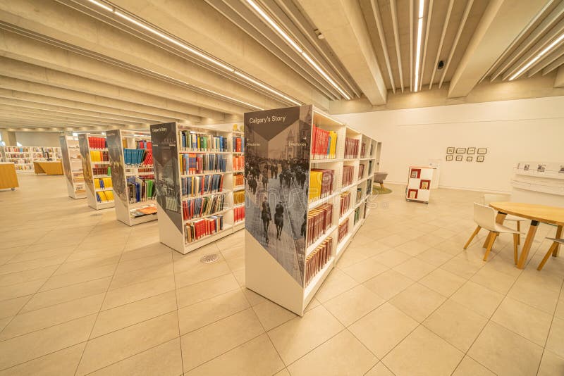 October 7 2022 - Calgary, Alberta - Interior of the New Calgary Central ...