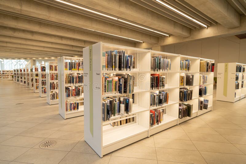October 7 2022 - Calgary, Alberta - Interior of the New Calgary Central ...