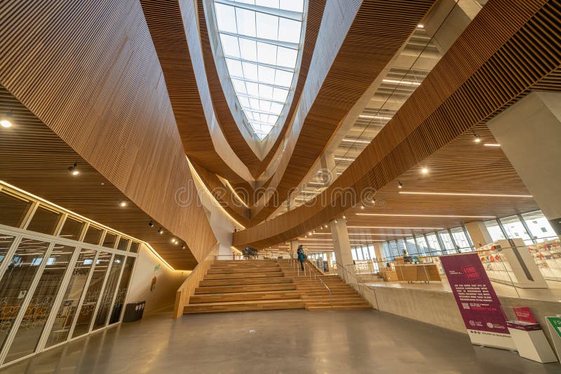 October 7 2022 - Calgary, Alberta - Interior of the New Calgary Central ...