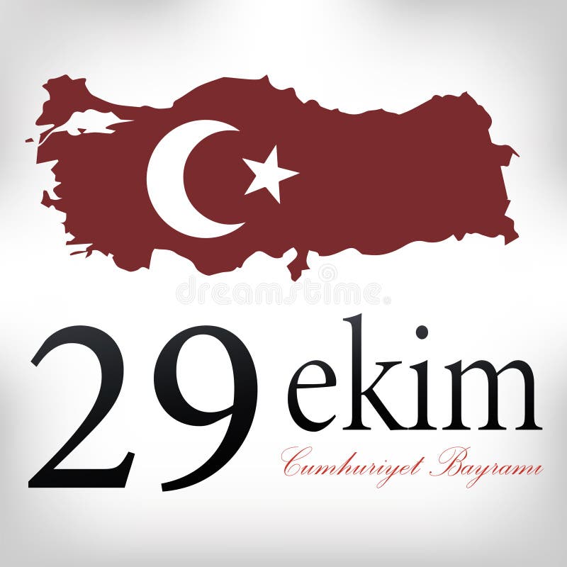 October 29 - Day of Turkey, Calligraphy Vector Stock Vector ...