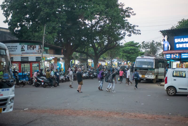 02 October 2024 - Goa, India - People Walking in the Suburbs of the ...