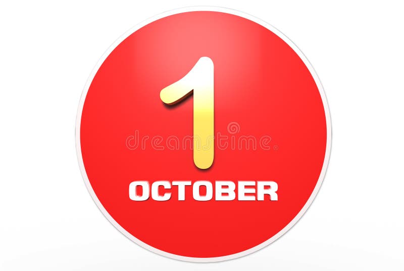 October Gold Text Title for Month Background Design Stock Illustration ...